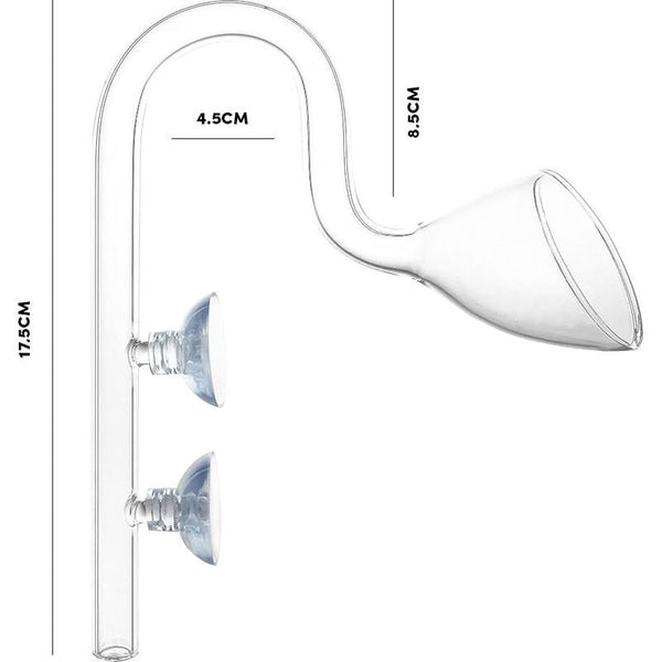 Glass Lily Pipe Outflow 13mm (12/16mm) – horizon aquatics